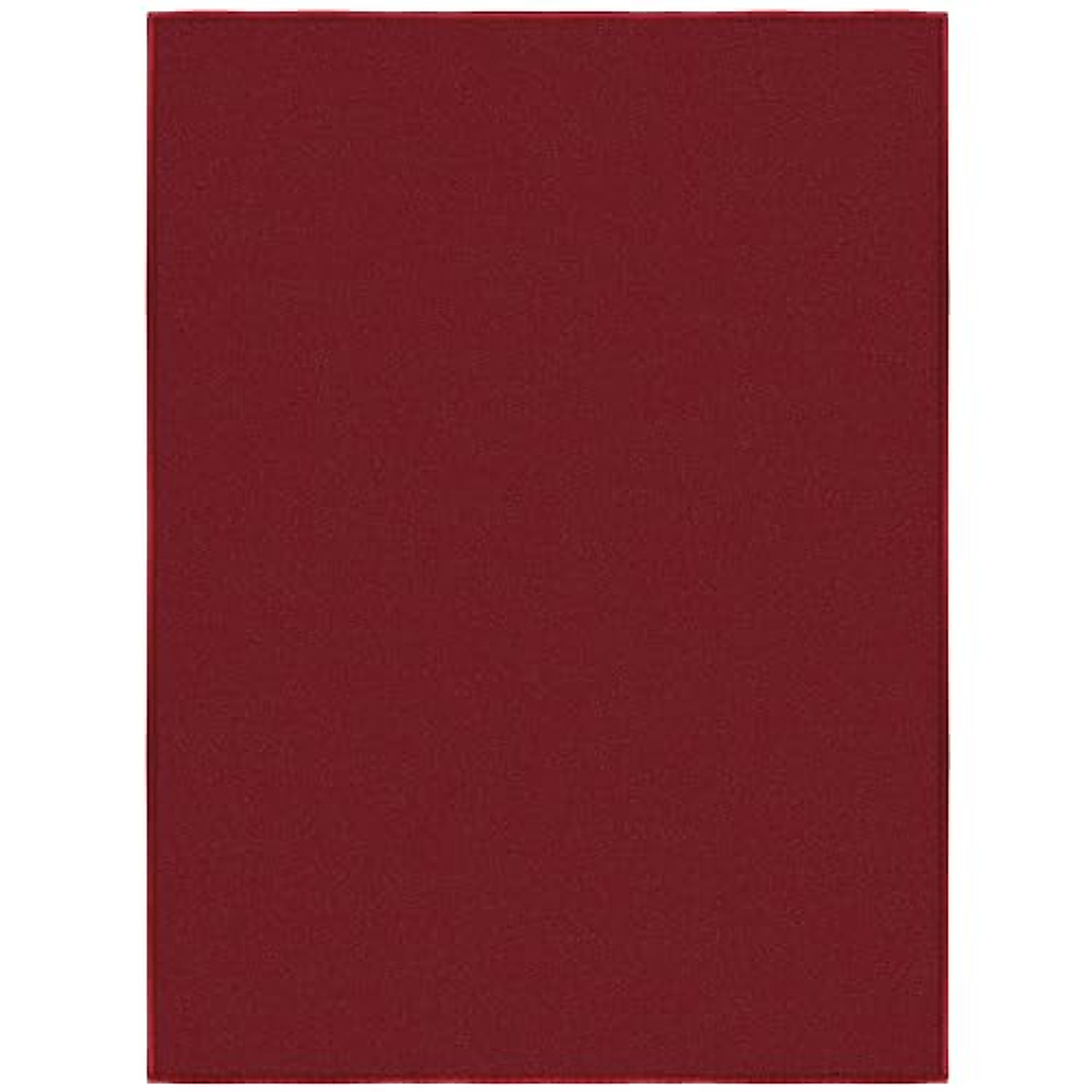 Sweet Home Stores Sweethome Collection Solid Design Rubberback Area Rug/Mat, 2'3" x 3', Red
