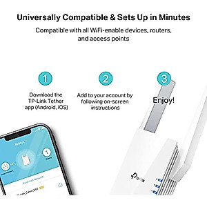 TP-Link - AX3000 Dual-Band Wi-Fi 6 Range Extender (Renewed)