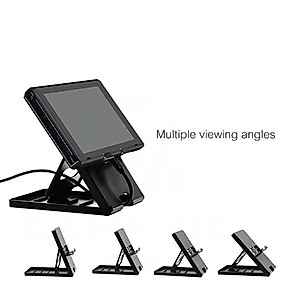 GAME'NIR Cooling Stander for Nintendo Switch, iPhone, Samsung, Cell Phone, Switch Holder, 5 Angle Adjustable, Portable Foldable Compact for Switch, Non-Slip Bracket