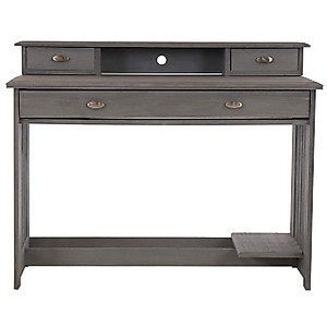Discovery World Furniture Charcoal Desk, Hutch & Chair