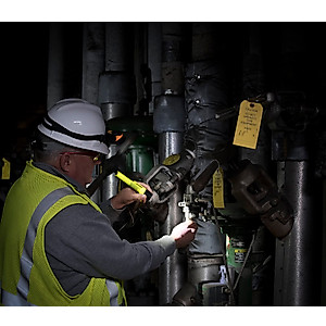 Streamlight 67101 2AA ProPolymer 65-Lumen HAZ-LO Intrinsically Safe, Waterproof, Alkaline Battery Powered LED Flashlight – Yellow