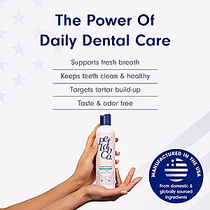 Petlab Co. Dog Dental Formula - Keep Dog Breath Fresh and Teeth Clean - Supports Gum Health - Water Additive Dental Care Targets Tartar - Packaging May Vary