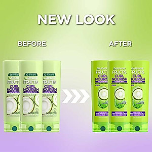 Garnier Hair Care Fructis Triple Nutrition Curl Nourish Conditioner, 12 Fluid Ounce (Packaging May Vary), 3 Count
