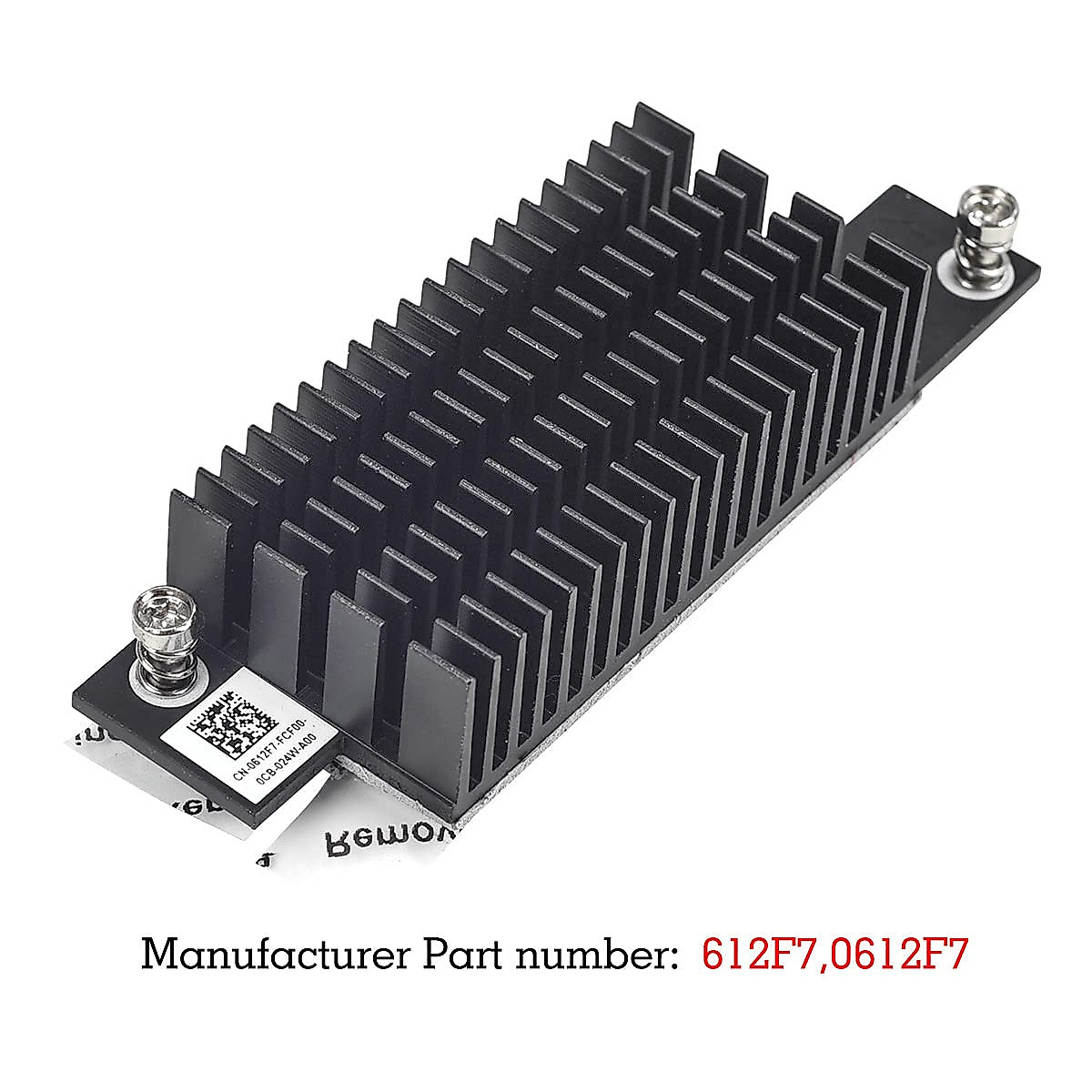 VRM Heatsink Voltage Regulator Thermal Pad 612F7 0612F7 for DELL XPS 8940, DELL G5 SE 5000 5505, OptiPlex 7080 7090 Desktop Computer Thermal Bracket