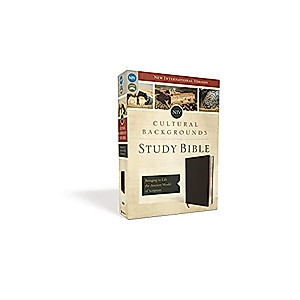 NIV, Cultural Backgrounds Study Bible (Context Changes Everything), Bonded Leather, Black, Red Letter: Bringing to Life the Ancient World of Scripture