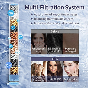 HOWUWEY Sink Hose Attachment With 5 Adapters, Tub Sprayer, 3 Spray Modes Shower Head, ON/OFF Button, Filtered Sprayer for Faucet (Matte Black)