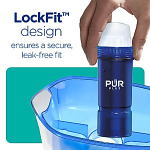 PUR PLUS Water Pitcher Replacement Filter with Lead Reduction (3 Pack), Blue â€“ Compatible with all PUR Pitcher and Dispenser Filtration Systems