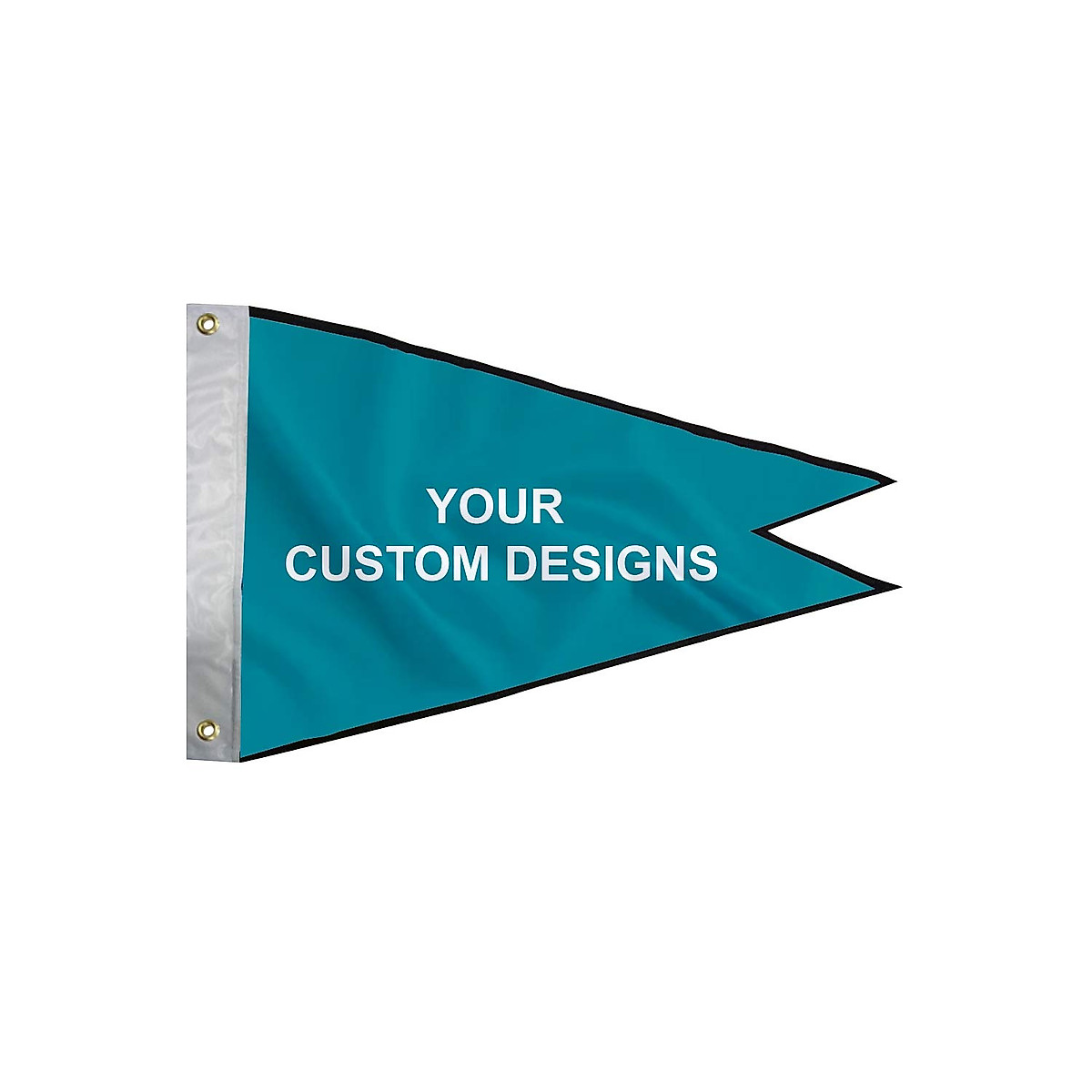 BannerBuzz Custom Printed Burgee Pennat Boat Flag for Events, Festivals - No Hardware Included (3' W X 2' H, Single Side Printing)