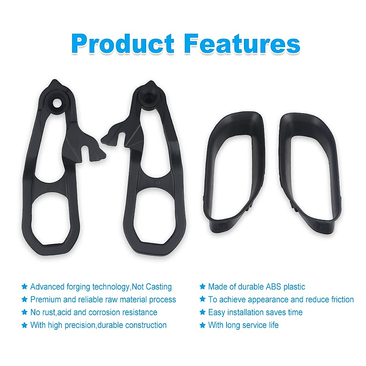 JDMON Compatible with Heavy Duty Front Tow Hooks with Hardware Dodge Ram 1500 2019 2020 2021 Replaces 68272944AB 68272945AB