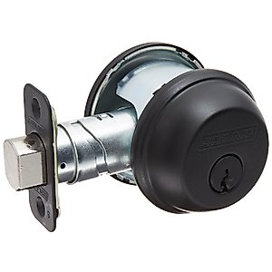 Schlage Lock Company, Matte Black Schlage B60n622k4 Single Cylinder Deadbolt 622
