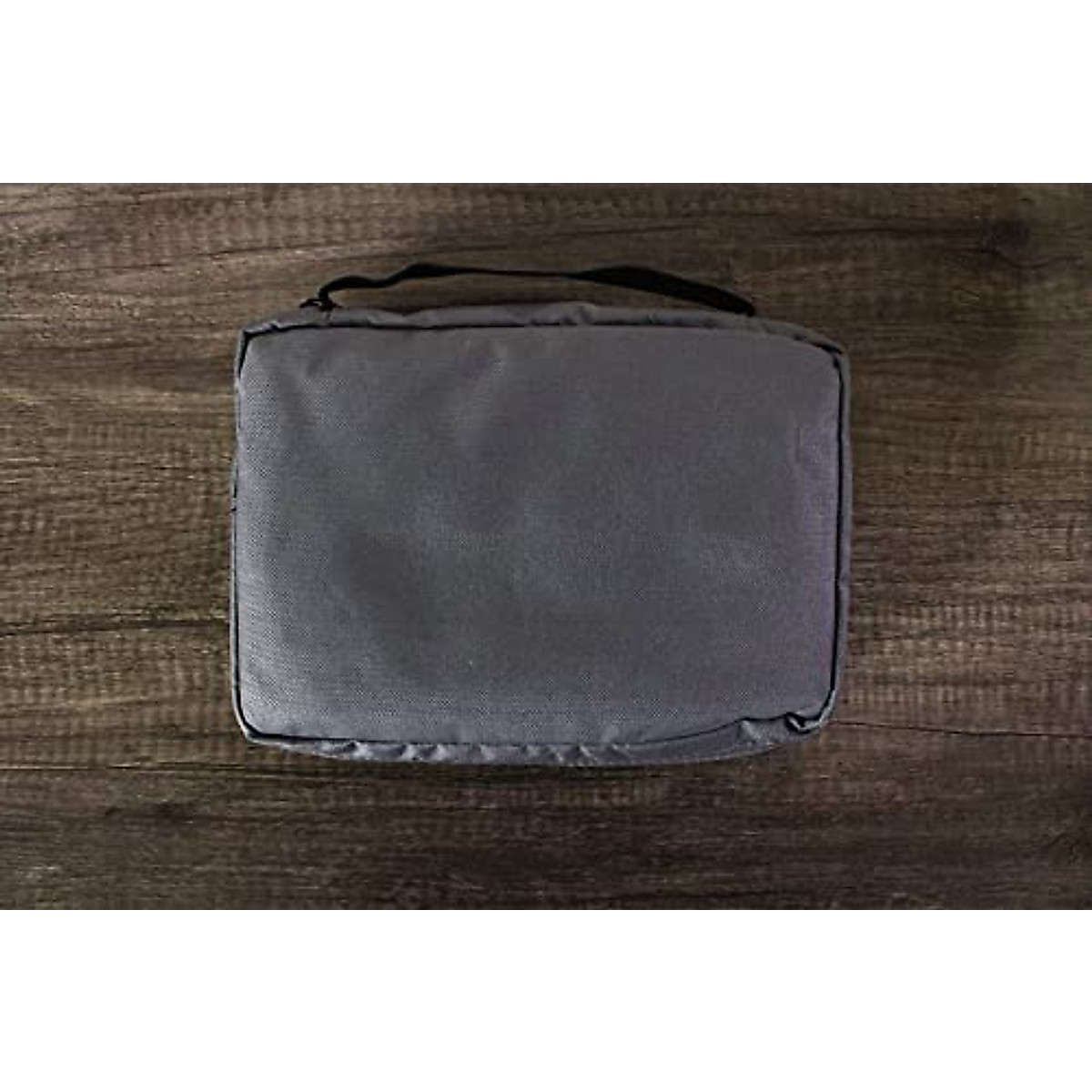 Bible Cover for Boys, Zippered, with Handle, Canvas, Gray, Medium