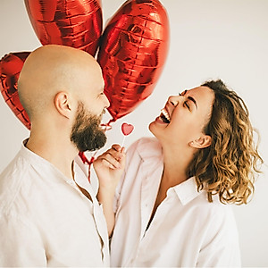 Red Heart Lollipops - 5 Pounds Bulk - Approx 200 ct - Heart Candy Strawberry Flavored