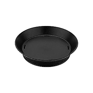 G.E.T. RB-892-BK-EC Round Serving Basket with Base, 9", Black (Set of 4)