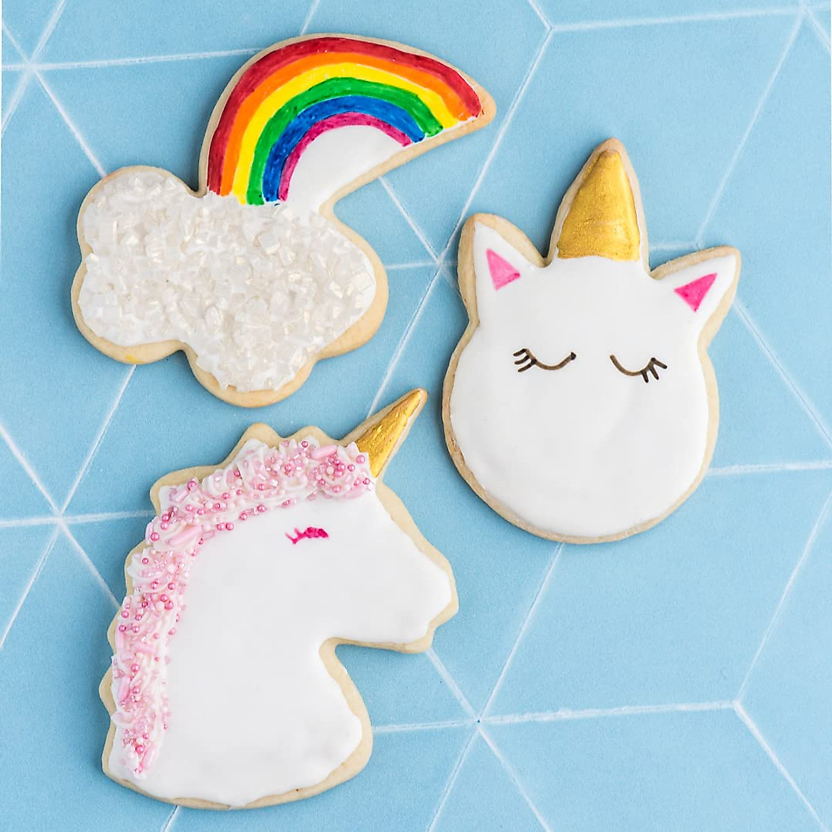 Cookie Cutter Kingdom, Unicorn Themed Cookie Cutter Set, 7 Piece Set, Cookie Cutters Shape, Biscuit Fondant Cutters for Party Decorations (Unicorn Set - 7 Pack)