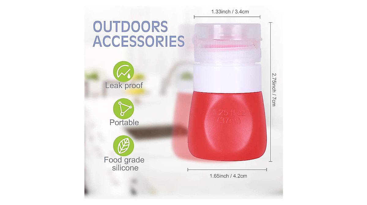 YINGGG Portable Salad Dressing Bottles – Leakproof & Reusable (Set of 4)