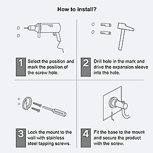 Baffect Wall-Mounted Shelves, Heavy-Duty Metal Kitchen Organizers, Small Aluminum Alloy Floating Shelves for Bathroom (Set of 2, Golden)