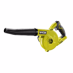 Ryobi 18-Volt Cordless Compact Workshop Blower Kit with Battery & Charger, (Non-Retail Packaging) (Renewed)