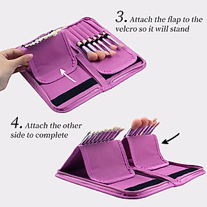 BQAN Nail Art Brush Holder Case - Organizer for Nail Art Brushes, Perfect Brush Holder
