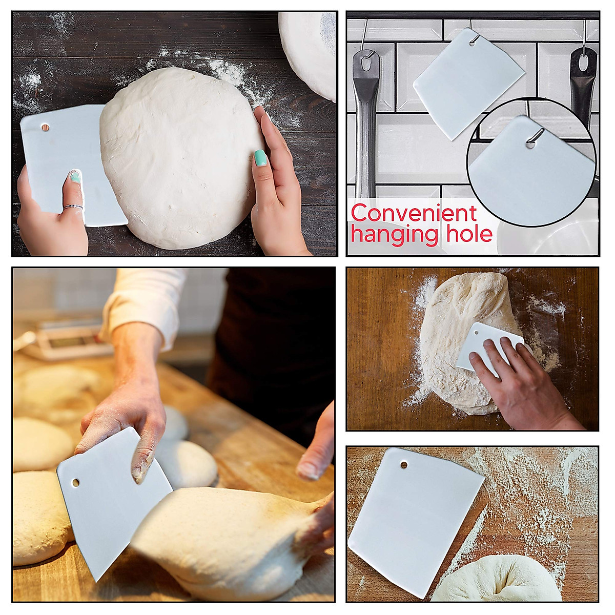 RoEsha Banneton Bread Proofing Basket 23 Piece Set, Round 9 and Oval 10 Inch Rattan Sourdough Baskets with Dough Scraper, Scoring Lame, Linen Bread Bag, Bread Basket Liner and Bread Stencils