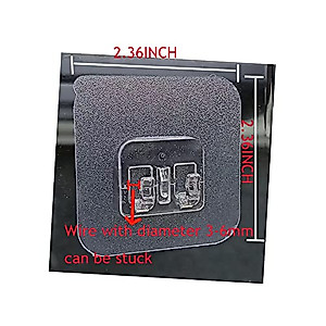 Qinwuwu XXHong 8PCS 2-6mm Sturdy PU Viscose Trackless Clasp Transparent Frosted Shelf Clasp Fittings Perforation-Free Clasp Hook Stick Hooks on Shelves (A 3-6mm Transparent Sticky Hook)