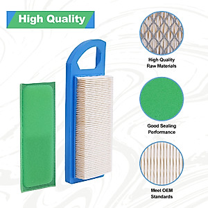 Aouton 4 Pack 697153 698083 Air Filter for GY20573 Craftsman 33425 642592 653202 695547 697014 697153 697634 697776 698083 795115 LA100 LA105 LA110 LA115 Lawn Mower Air Cleaner