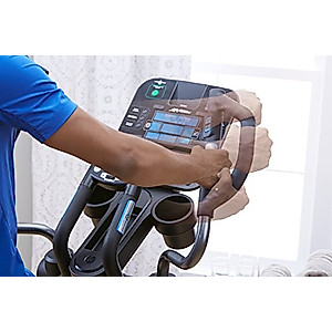 Life Fitness E5 Cross Trainer Elliptical Exercise Machine with Go Console, Titanium