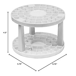 Creativity Street Paint Brush Holder, White/Plastic, 5-3/4" Dia., 1 Piece