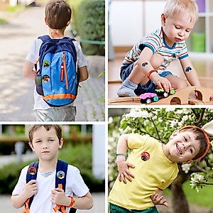 122 Pcs Truck Party Favors Kits Set Truck Theme Mini Cars Toys Cartoon Tattoo Stickers Keychain Wristband Bracelet Badge Stamper Goody Treat Candy Bags for Girls Boys Birthday Party Supplies