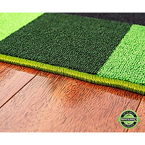 Minecraft Green Creeper Large Square Area Rug | Official Video Game Collectible | Indoor Floor Mat, Rugs for Living Room and Bedroom | Home Decor for Kids Room, Playroom | 52 x 52 Inches