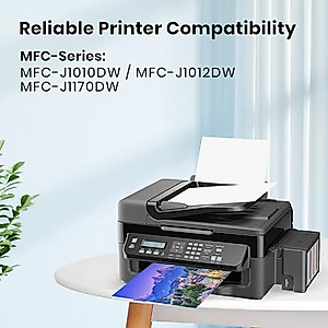 LC401 Ink Cartridges Compatible for Brother LC401 XL BK LC401XL LC 401 LC401BK High Yield to use with Brother MFC-J1010DW MFC-J1012DW MFC-J1170DW (4-Pack, Black Cyan Magenta Yellow)