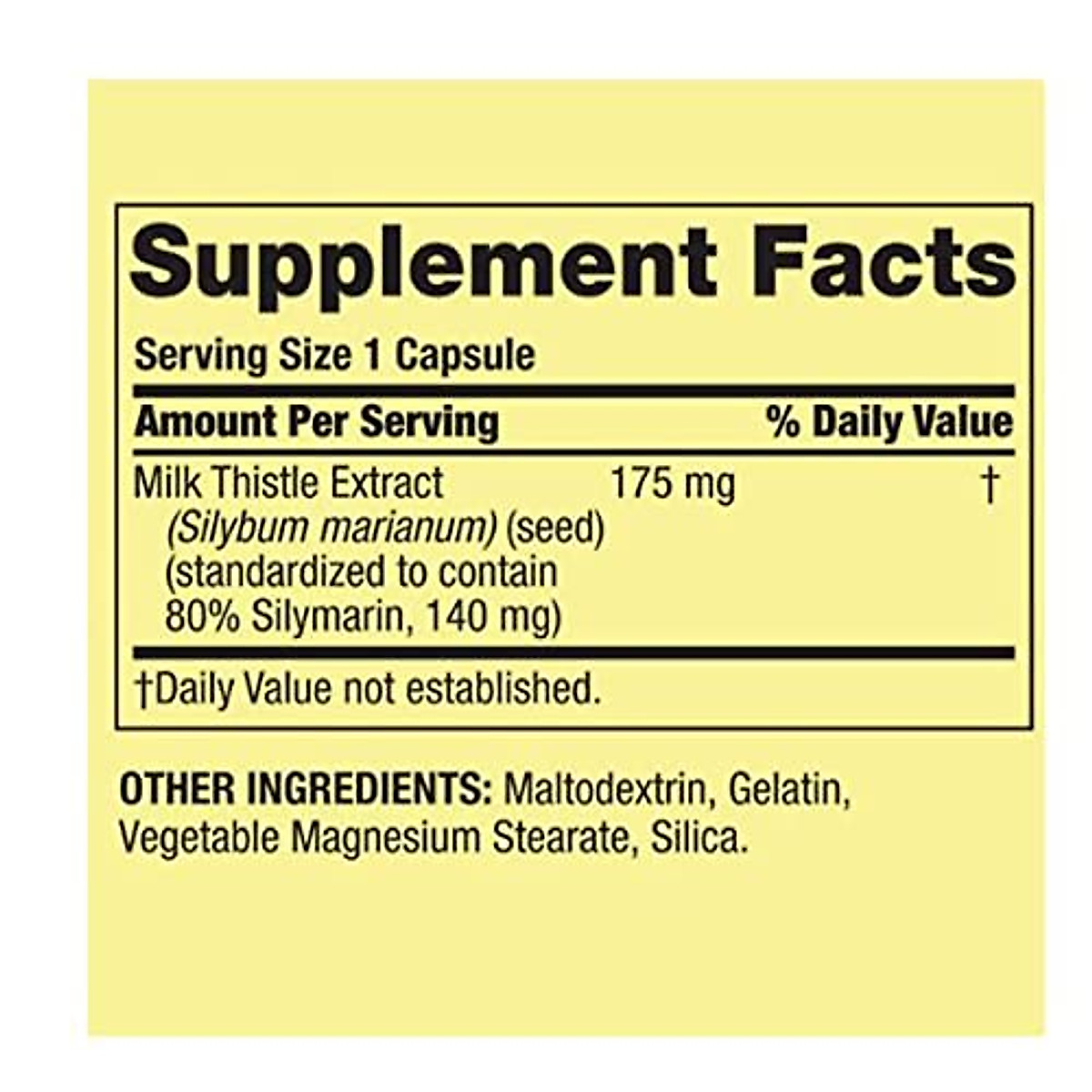 Spring Valley - Milk Thistle 175 mg, 180 Capsules