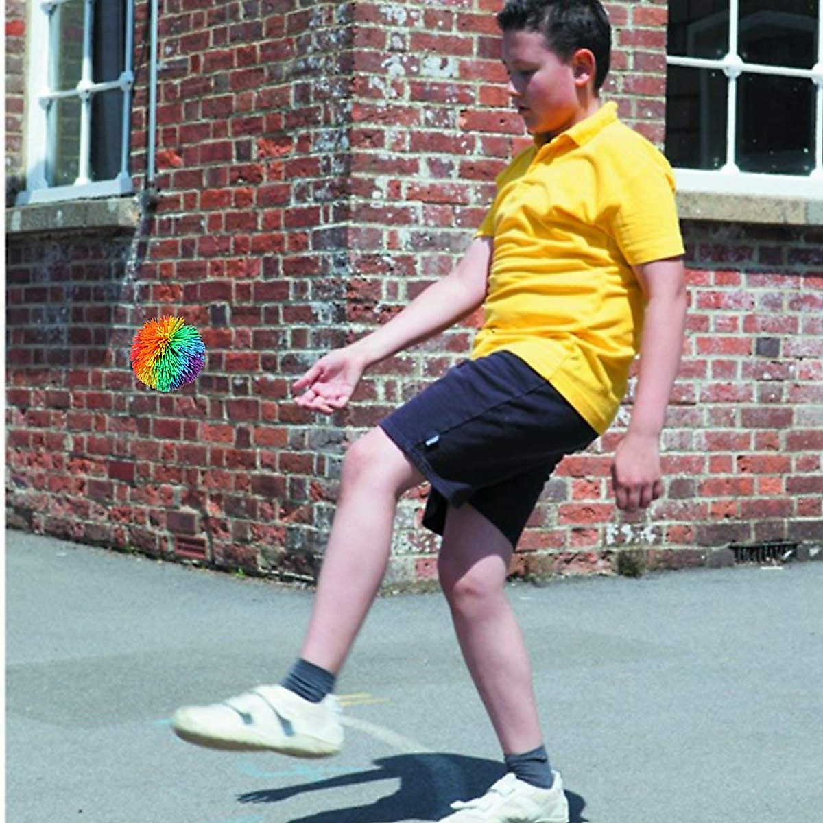 3 Packs of Large Monkey Stringy Ball,Size of 12cm/4.7Inch DiameterEach Ball-Weight of 100g / 0.22Ib Stress Sensory Fidget Balls Colorful Bouncy Ball