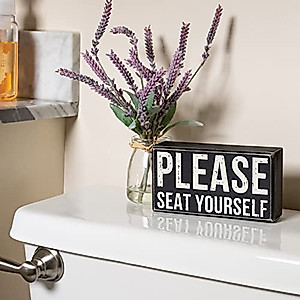 Box Sign - Please Seat Yourself