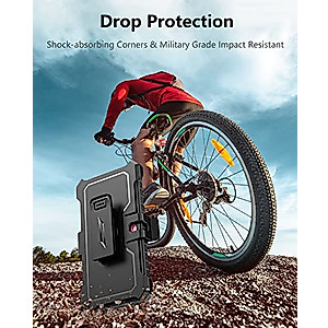 SOiOS for Samsung Galaxy A53 5G Case: with Built-in Screen Protector & Kickstand | Full-Body Dual Layer Rugged Belt-Clip Holster | Heavy Duty Shockproof Protective Phone Cover - 6.5inch - Black