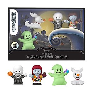 ​Little People Collector Disney Tim Burton’s The Nightmare Before Christmas Special Edition Set for Adults & Fans, 4 Figures in Display Box