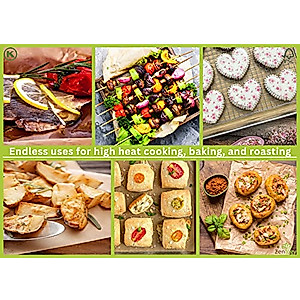 Zenlogy Parchment Paper Sheets 12x16 for Baking - Unbleached Chlorine-free, High Heat, Non-Stick Pre-Cut Parchment Paper for Half Sheet Pans (200 sheets)