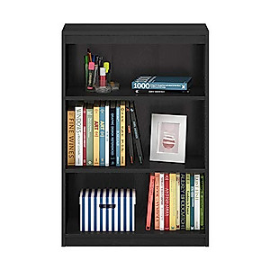 Furinno Gruen 3-Tier Bookcases, Blackwood