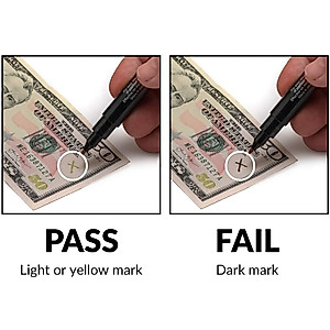 Dri Mark 351B1 Counterfeit Bill Detector Marker Pen, Made in The USA, 3 Times More Ink, Pocket Size, Fake Money Checker - Money Loss Prevention Tester & Fraud Protection for U.S. Currency (Pack of 1)