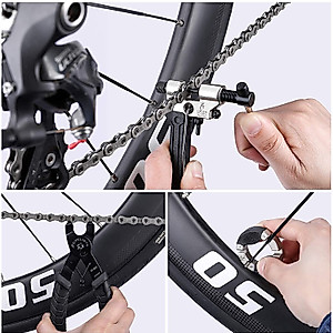 CXWXC Bicycle Repair Stand Height Adjustable + 23 Piece Bike Tool Kit Set