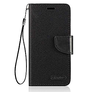 Shantime for Oppo A58X 5G Case, Oxford Leather Wallet Case with Soft TPU Back Cover Magnet Flip Case for Oppo A78 5G (6.56”) Black