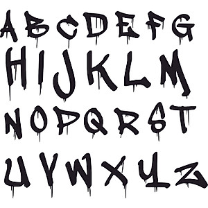 SEC Apparel Iron-On 3" Dripping Letters (Black)