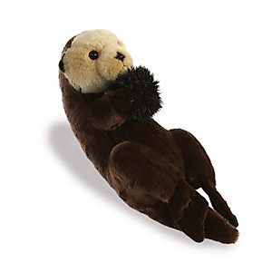 Aurora® Realistic Miyoni® Sea Otter Stuffed Animal - Lifelike Detail - Cherished Companionship - Brown 17 Inches