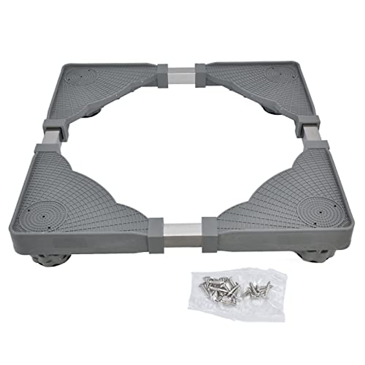 plplaaoo Adjustable Fridge Stand,Dryer Stand,Universal Base Mini Fridge Stand,Refrigerator Stand,Washing Machine Floor Stand,for Washing Machine,Refrigerator,Dryer