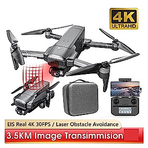 LEVABE F22s 4K PRO Drone 4K Professional Real 4K EIS Camera Laser Obstacle Avoidance 3.5KM Distance Flight RC Quadcopter Drones (Color : F22s 4K-1B-Foam Box)