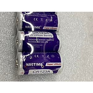 NASTIMA 12 Pack CR123A Battery, 3V Lithium Battery 1600mAh for Flashlight, Intelligent Instrumentation, Alarm Systems