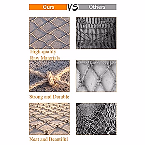 Safety Anti-Fall Fence Net for Children Pet Cat, Home Kindergarten Protection Rope Netting, Wear-resistant Car Cargo Twine Net, Children's Net Staircase Guardrail Net ( Color : 6mm/12cm , Size : 3x7M(