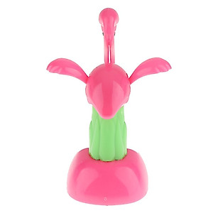 FRECI Car Dashboard Bobblehead Toy Bobble Head Flip Flap Toys Dancing Dancer Toys Home Decorative Figurines Ornament - Flamingo