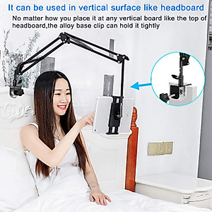 Tablet Stand Adjustable,Foldable Tablet Stand for Bed,Aluminum Universal Flexible Tablet Holder with 360 Degree Rotation Compatible with iPad/iPhoneX/iPad Pro/N-Switch,or Other 4.5~12.9 Inches Devices