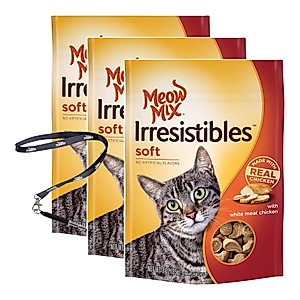 moofin Soft Cat Treats, Savory Chicken Flavor, 3 oz - Bundle SS Pet Training Whistle, Ideal for Positive Reinforcement Training, Delicious Snacks for Felines [Pack of 3]