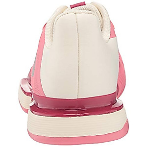 adidas Women's Solematch Bounce Tennis Shoe, Hazy Rose/Silver Metallic/Acid Orange, 11